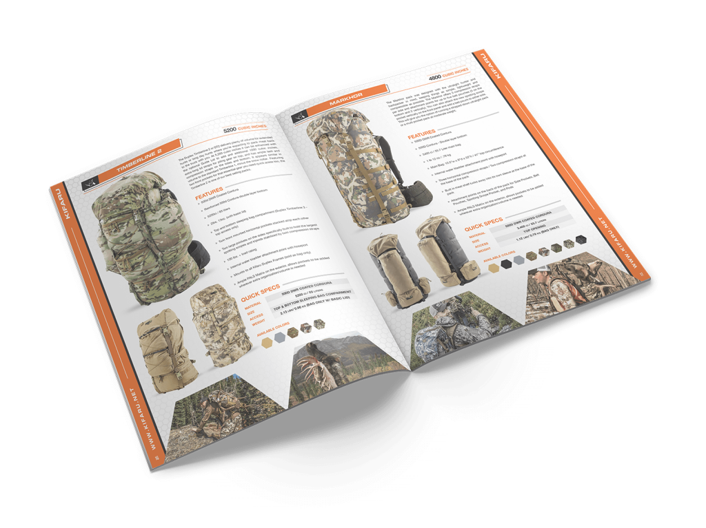 Kifaru-hunting-backpacks-catalog-design | Outdoor Advertising and ...