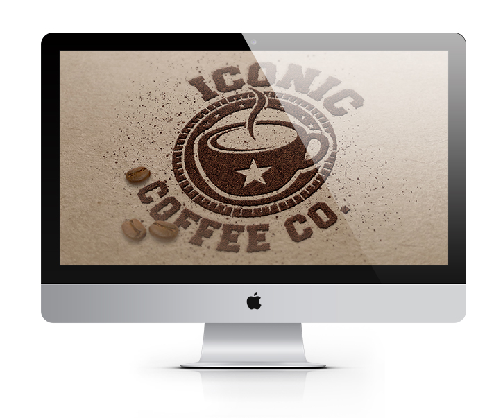 Iconic-Coffee-Co-Ground-Coffee-Logo-Design | Outdoor Advertising and ...