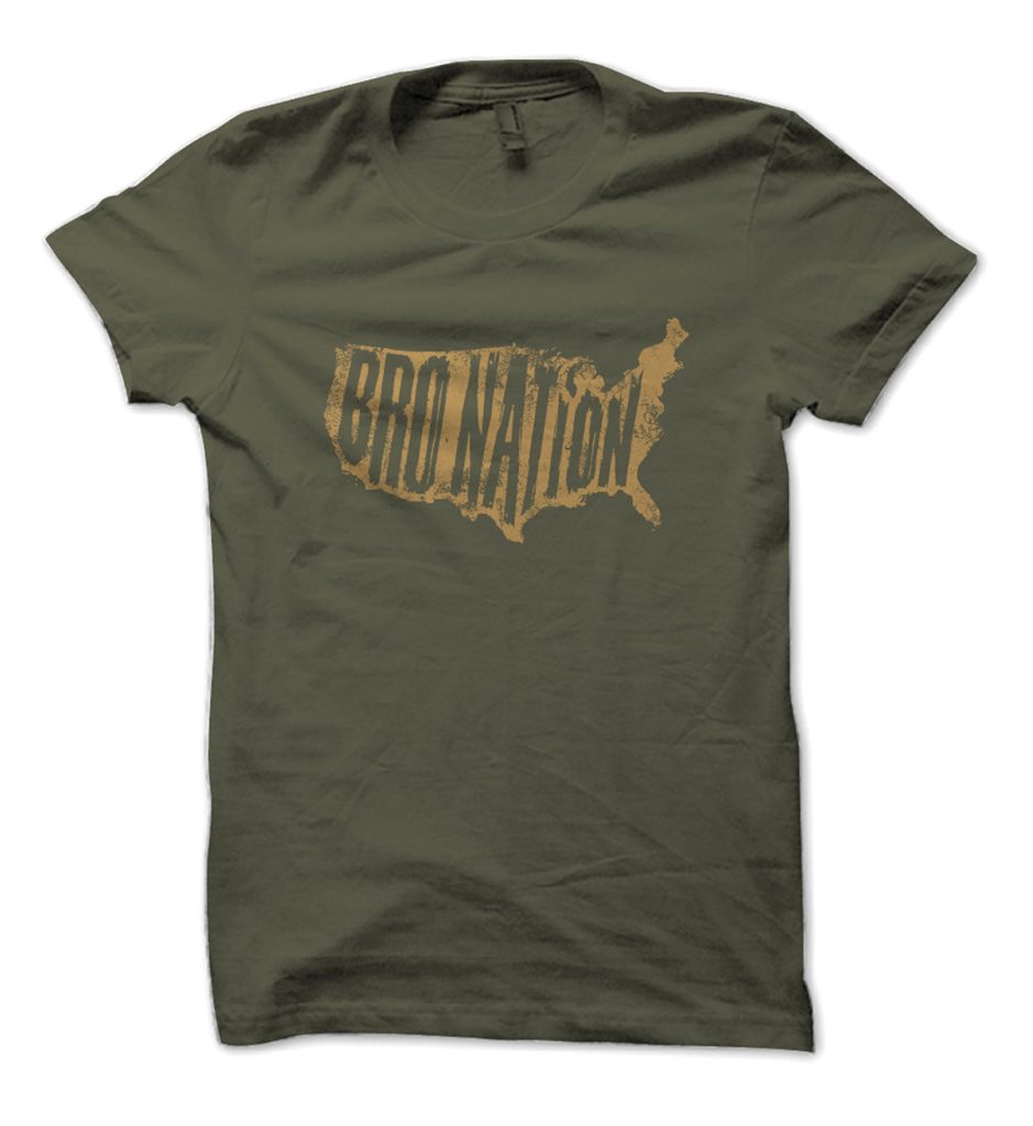 Born and Raised Outdoors BRO Nation USA Tee Design | Outdoor ...